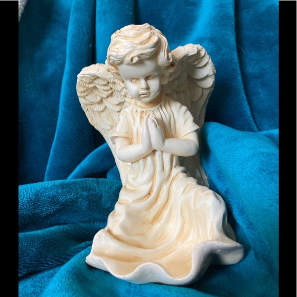 None | Other | Praying Angel With Multi Purpose Cup Holder 8 Heavy ...